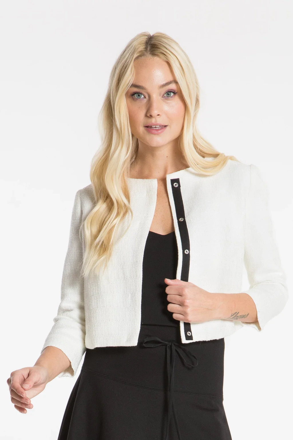 Women's Jacket | The Coco | Ivory | Classic and Elegant – CHLOE COLETTE